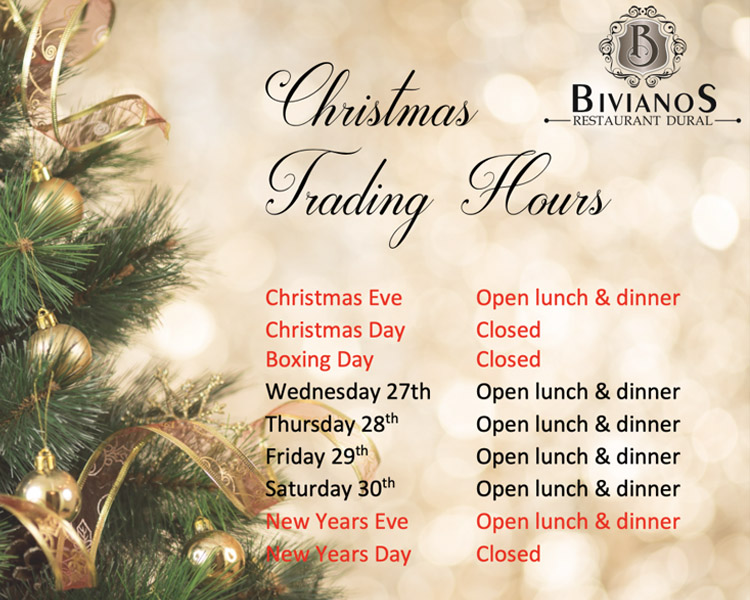 Christmas Trading Hours 2023 - Galston, Glenorie & Hills Rural ...